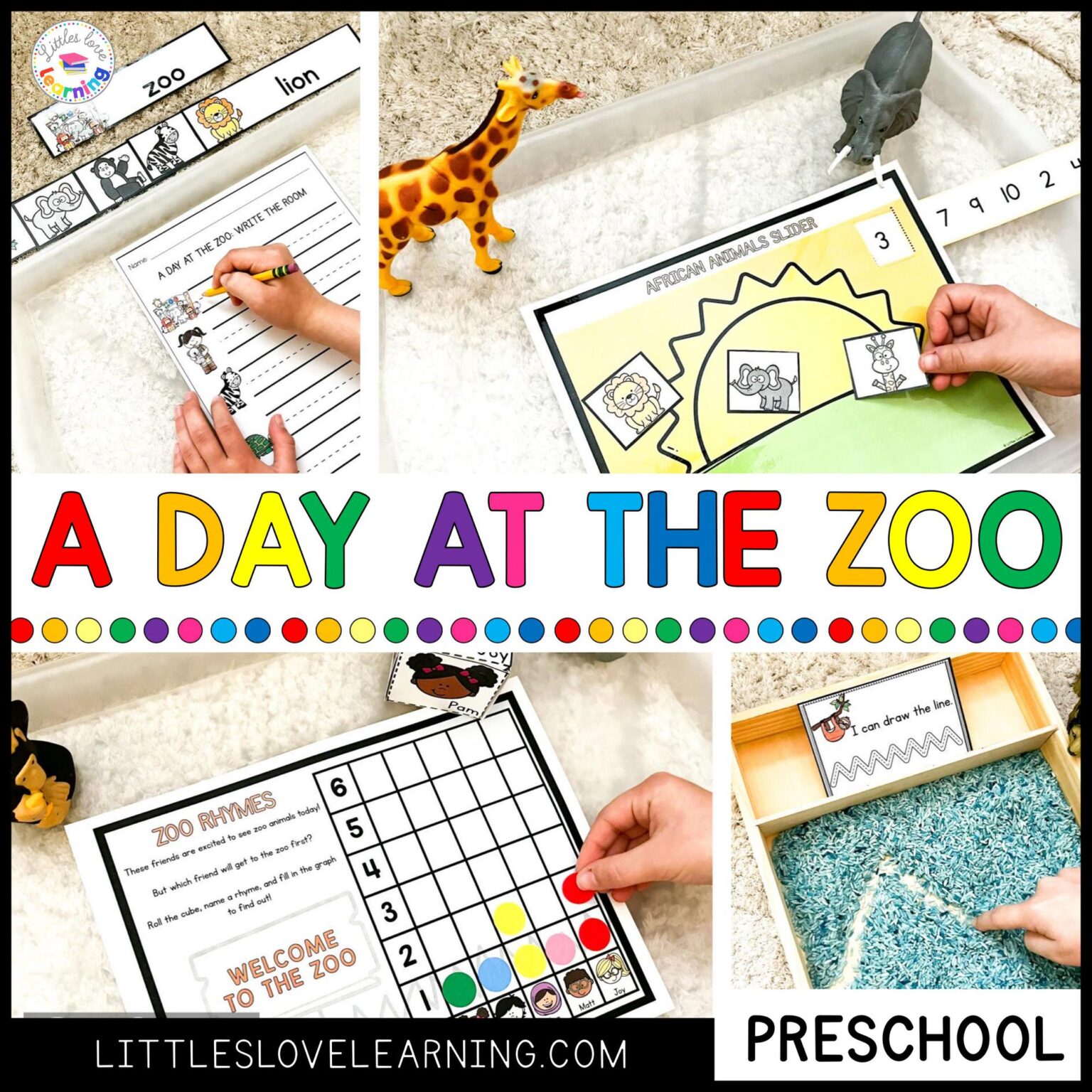 WILD Zoo Animal Preschool, Pre-K, & Kindergarten Activities