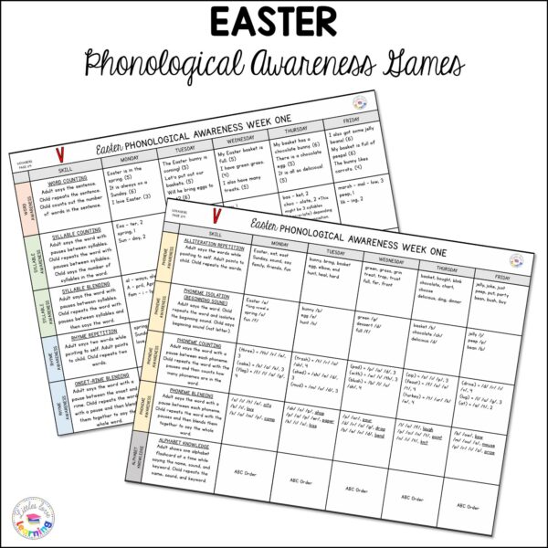 "Hoppy" Easter Preschool Activities for Math & Literacy!