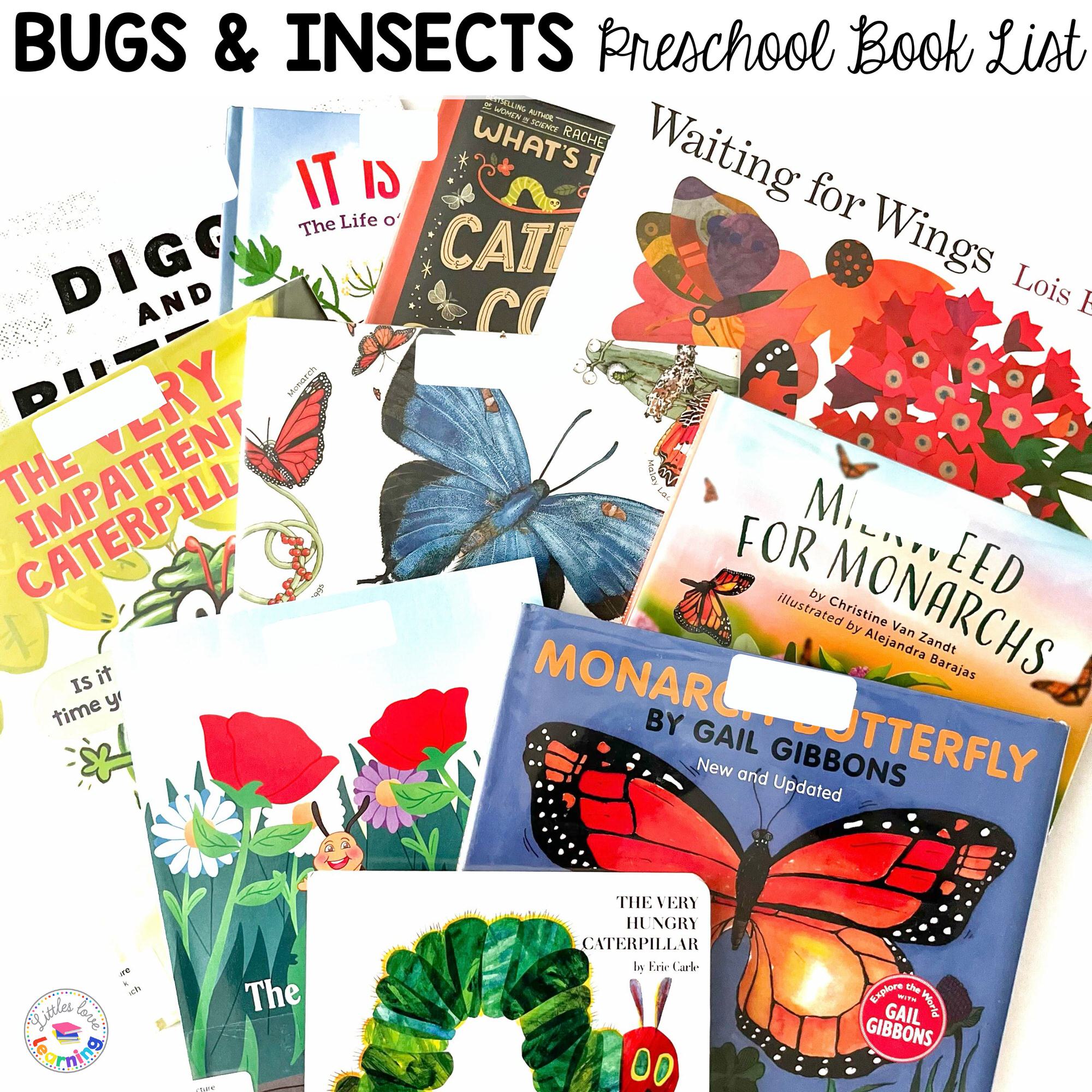 The BEST Busy Bugs & Insects Books for Preschool, Kindergarten